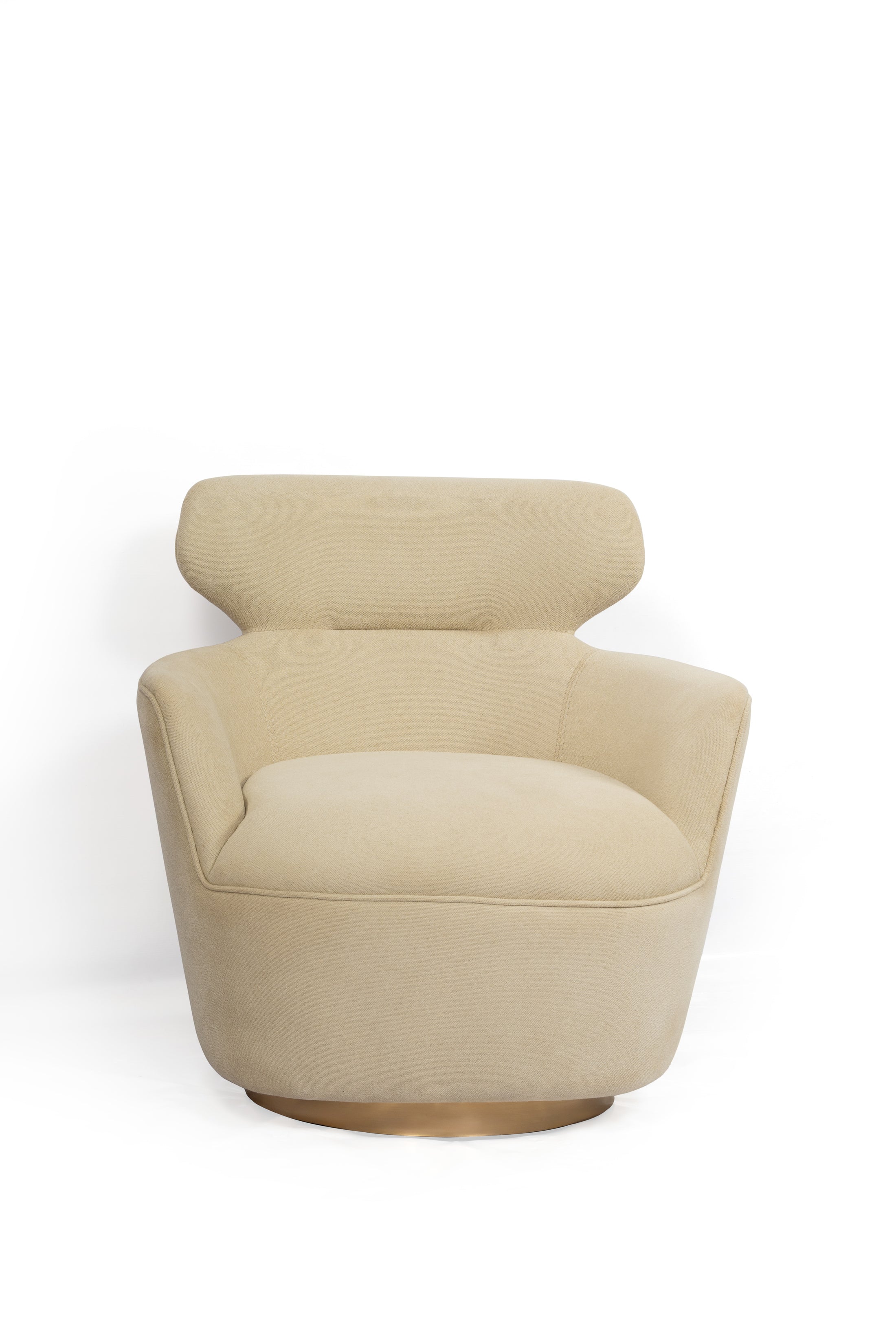 Crema Revolving Accent Chair | Maanavi Homes